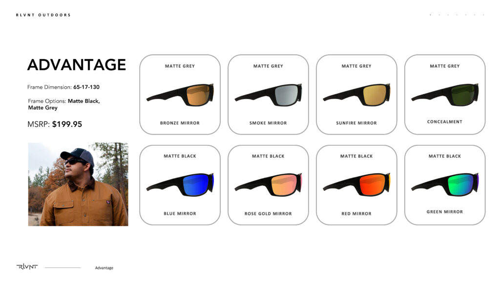 Advantage Polarized Extra Wide Sunglasses for Hunting & Fishing - RLVNT